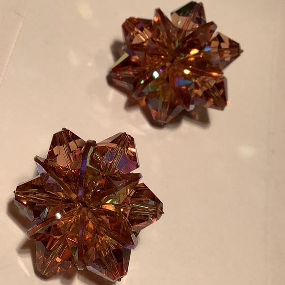 Jewelry | Vintage Iridescent Topaz Color Aurora Borealis Covered Bead ...